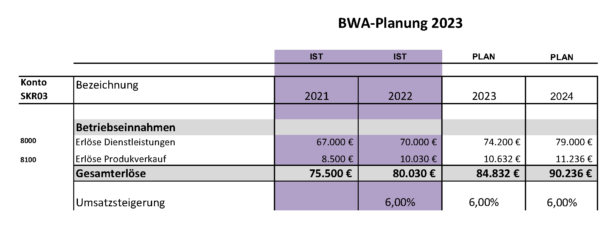 In 7 Schritten von der BWA zum Controlling-Instrument - mit kostenloser ...